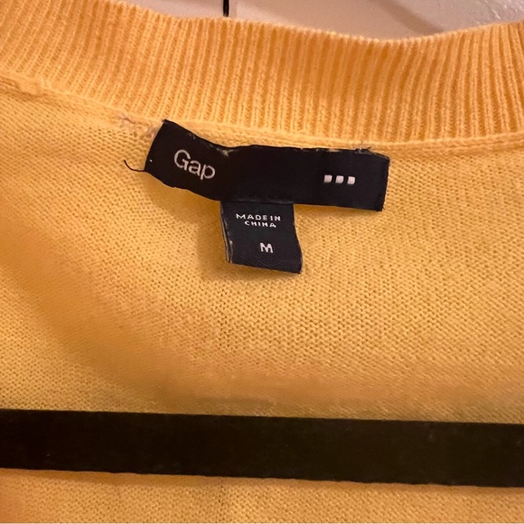 GAP | Sweaters | Gap Yellow Button Down Vneck Cardigan | Poshmark